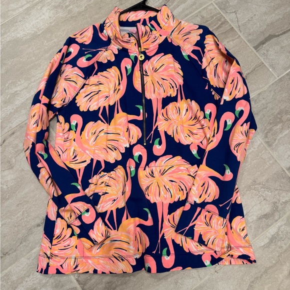Lilly Pulitzer | Tops | Lilly Pulitzer Flamingo Popover | Poshmark
